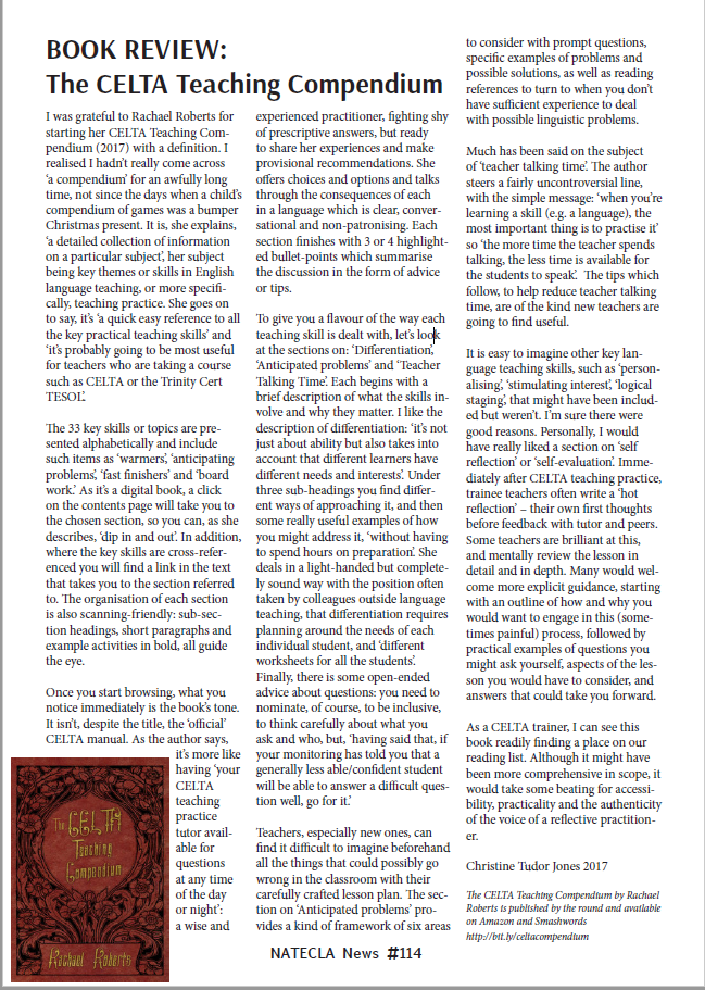 The CELTA Teaching Compendium | elt-resourceful